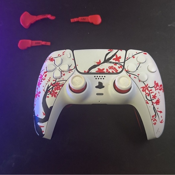 Sony | Video Games & Consoles | Custom White And Red Gaming Controller ...